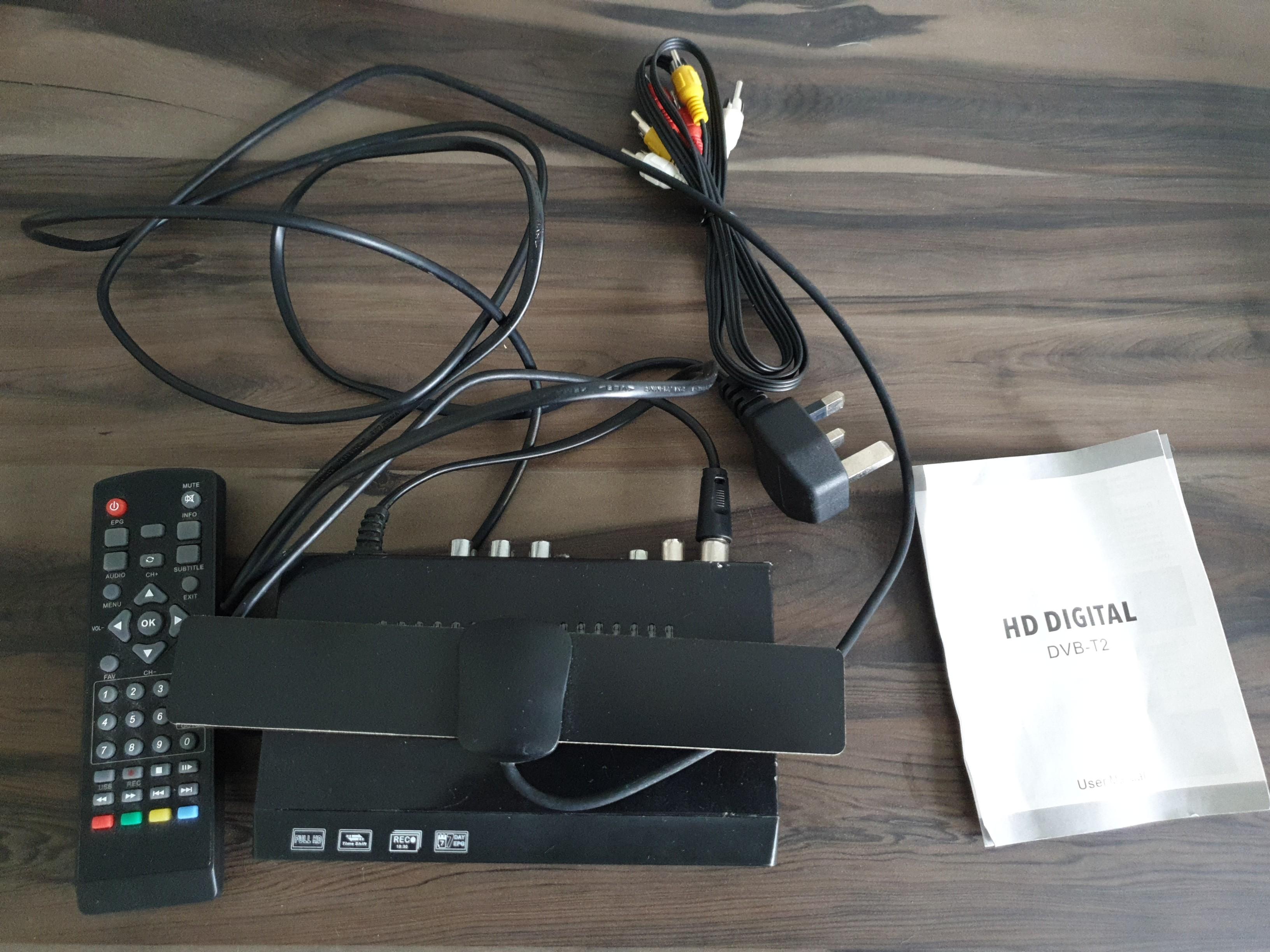 Digital TV box with antenna, TV & Home Appliances, TV & Entertainment ...