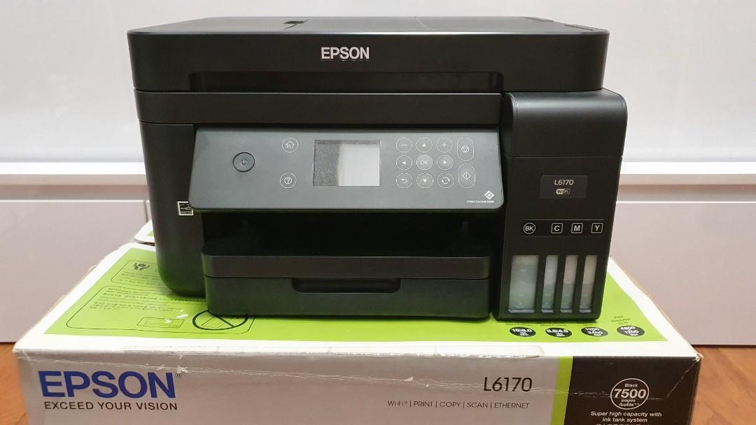 Epson L6170 Wi-Fi Duplex All-in-One Ink Tank Printer with ADF ...