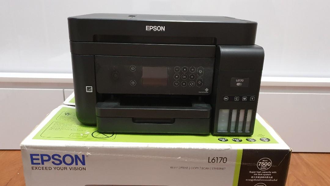 Epson L6170 Wi-Fi Duplex All-in-One Ink Tank Printer with ADF ...