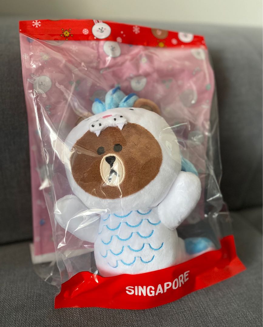 Exclusive Line Friends collectible plush toy, Hobbies & Toys, Toys ...