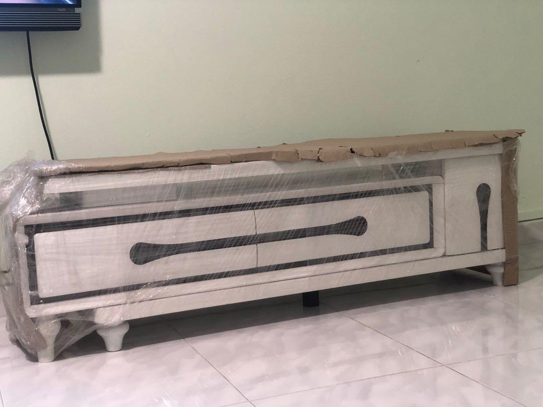 Extendable TV counter, Furniture & Home Living, Furniture, TV Consoles ...