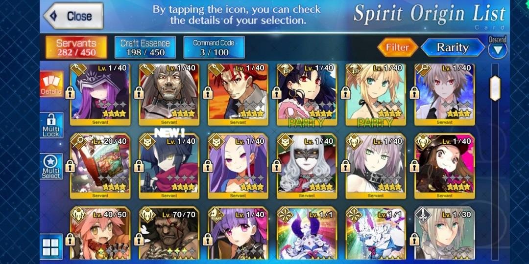 FREE! FGO NA account, Video Gaming, Gaming Accessories, Game Gift Cards ...