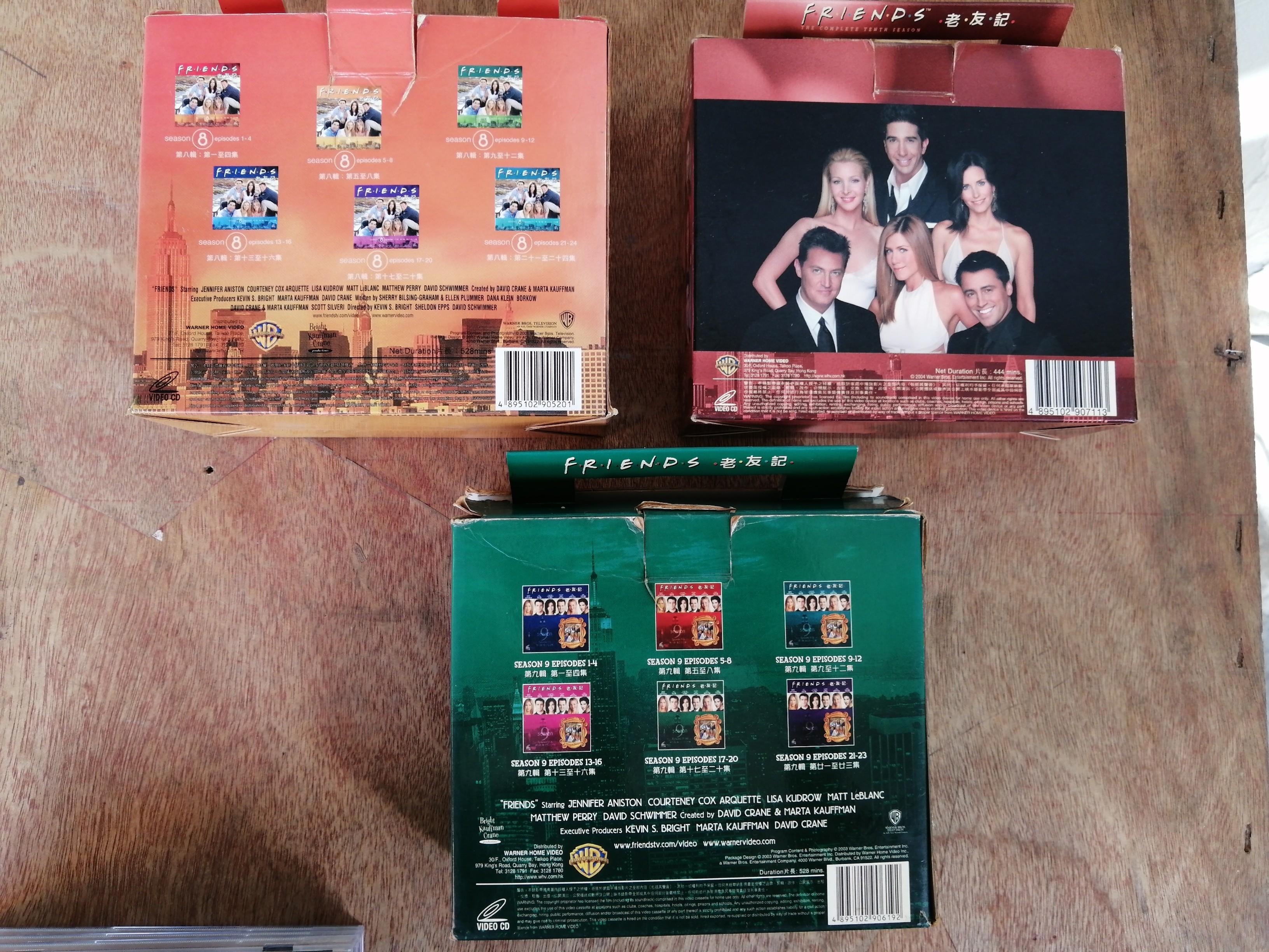 FRIENDS VCD Box Set Season 8 9 and 10, TV & Home Appliances, TV ...