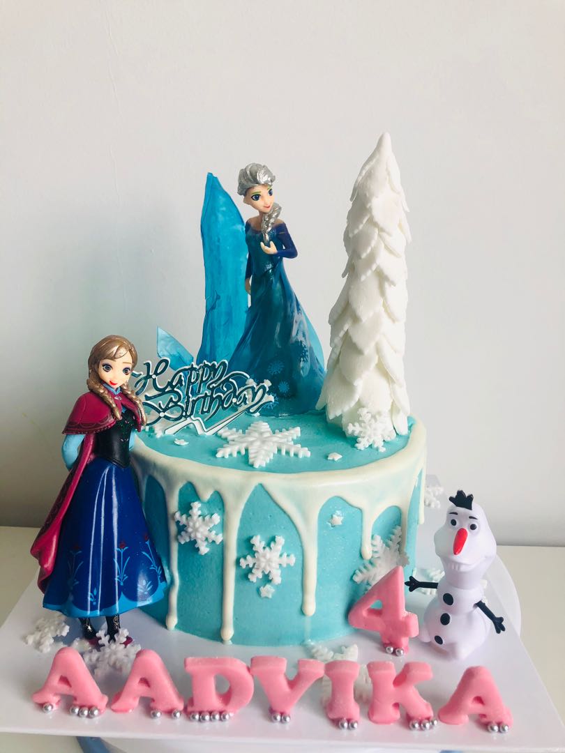 Frozen cake/ Elsa Anna cake/ Birthday cake, Food & Drinks, Chilled ...