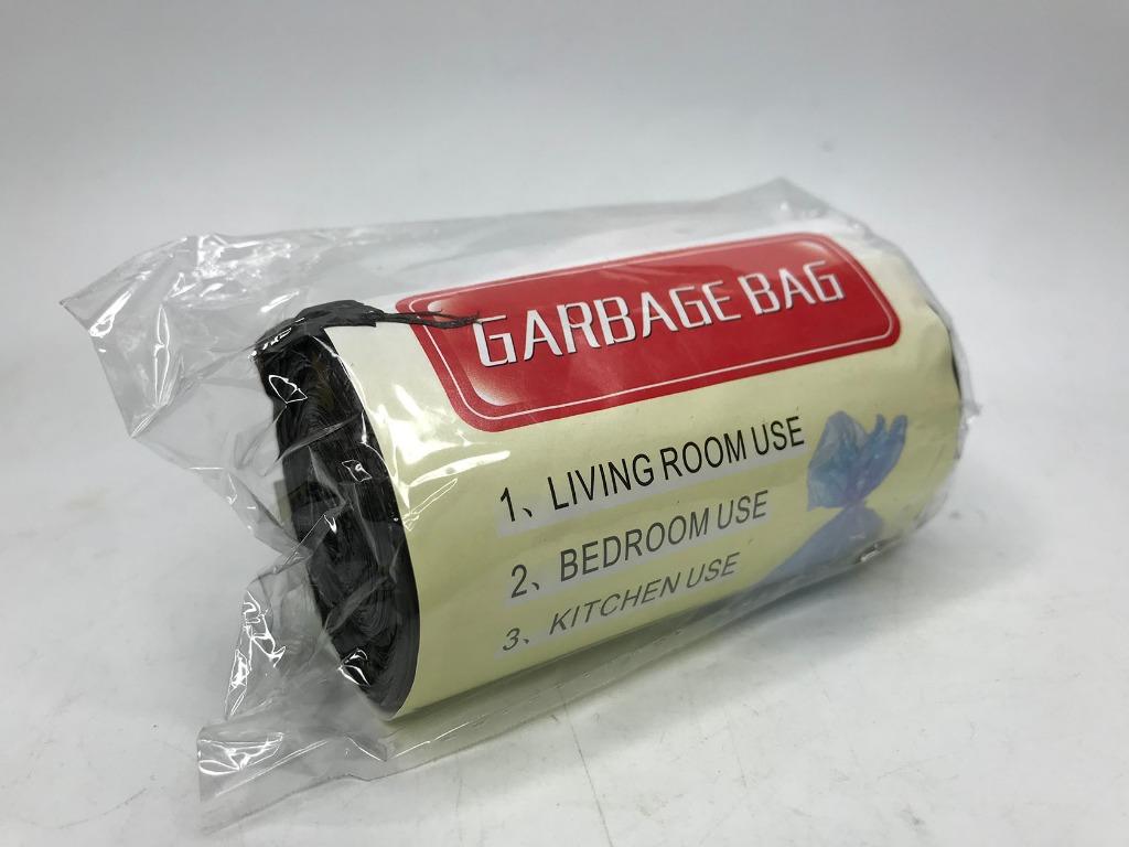 GARBAGE BAG BLACK (10-PCS/ 1-ROLL SMALL ), DISPOSABLE TRASH BAG, WASTE ...