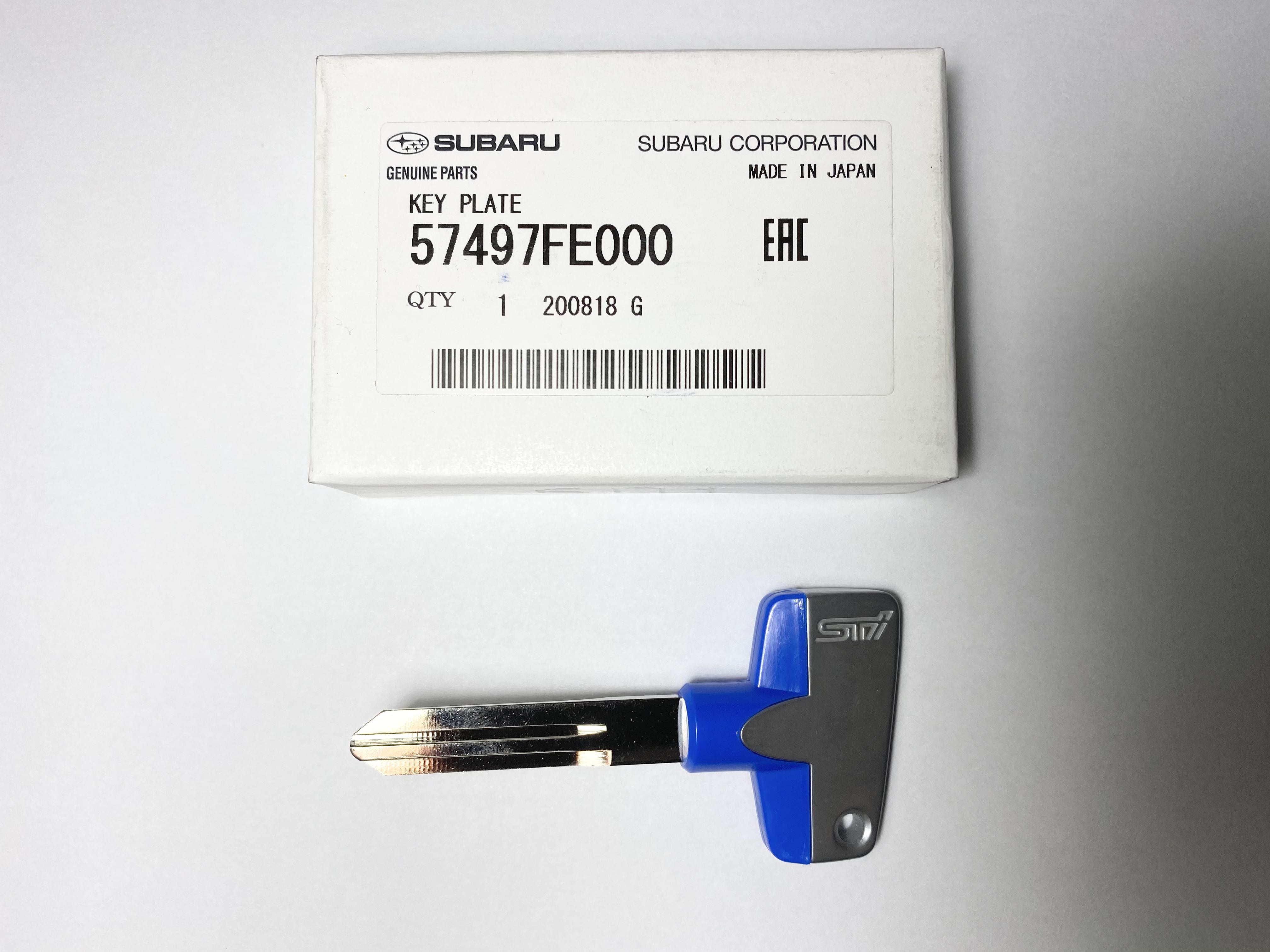 Genuine Subaru STI key 車匙 57497FE000 Imrpeza WRX Legacy Forester, 汽車配件 ...