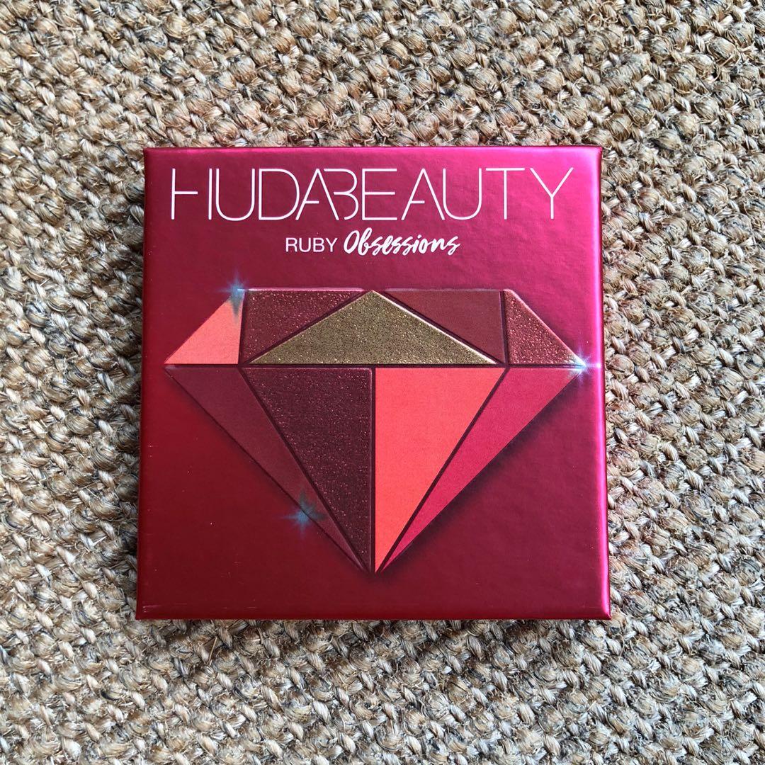 Huda Beauty ruby obsession 9-pan eyeshadow palette, Beauty & Personal ...