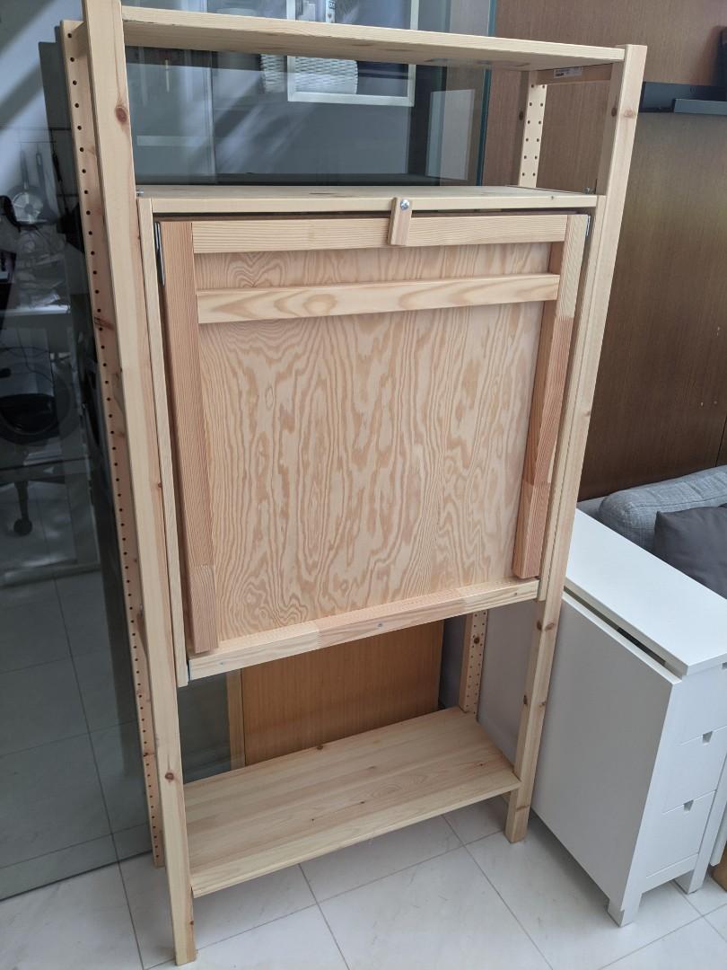 Ikea IVAR Storage Unit w/Foldable Table, Furniture & Home Living ...