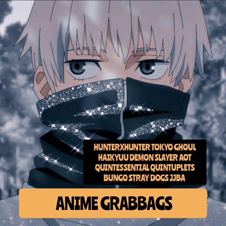 [INSTOCK] ANIME GRABBAGS hunterxhunter tokyo ghoul attack on titan ...