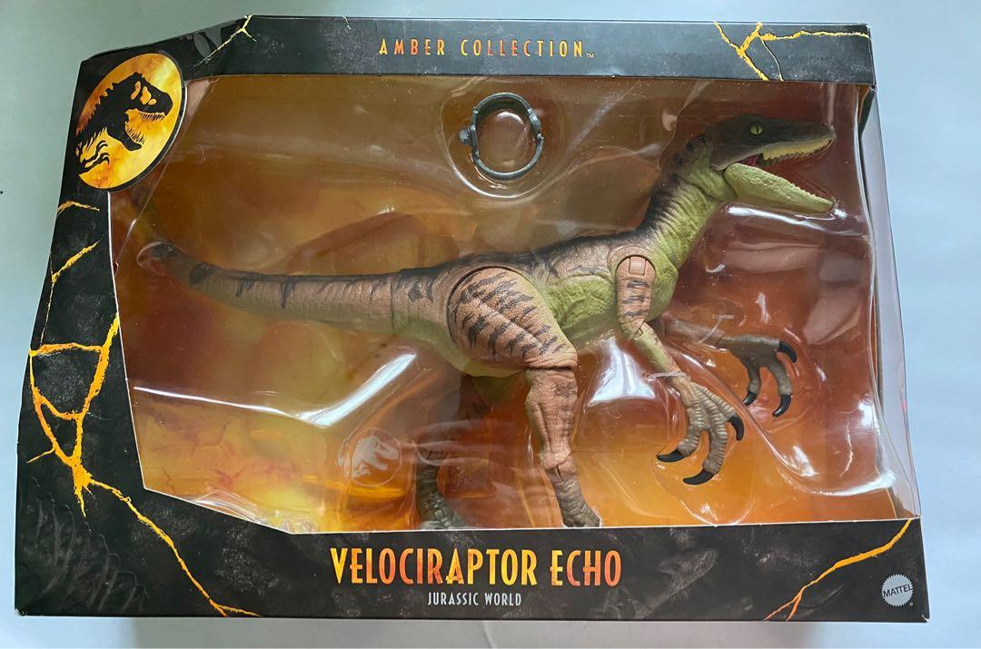 Jurassic world amber collection Pterandon, velociraptor Echo , male ...