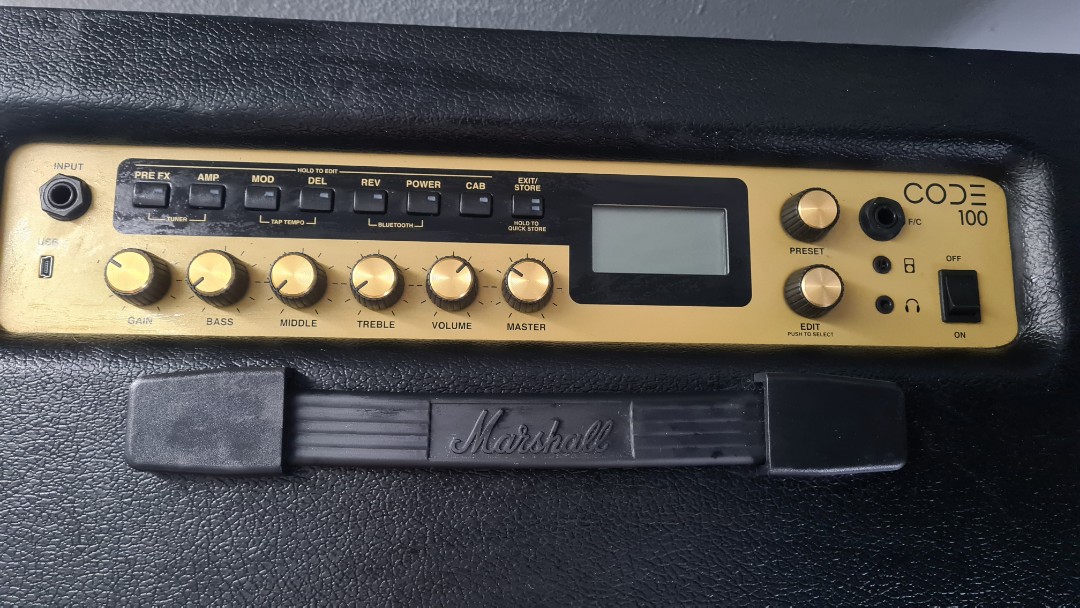 Marshall CODE100 combo amp in perfect working condition, Hobbies & Toys, Music & Media, Music ...