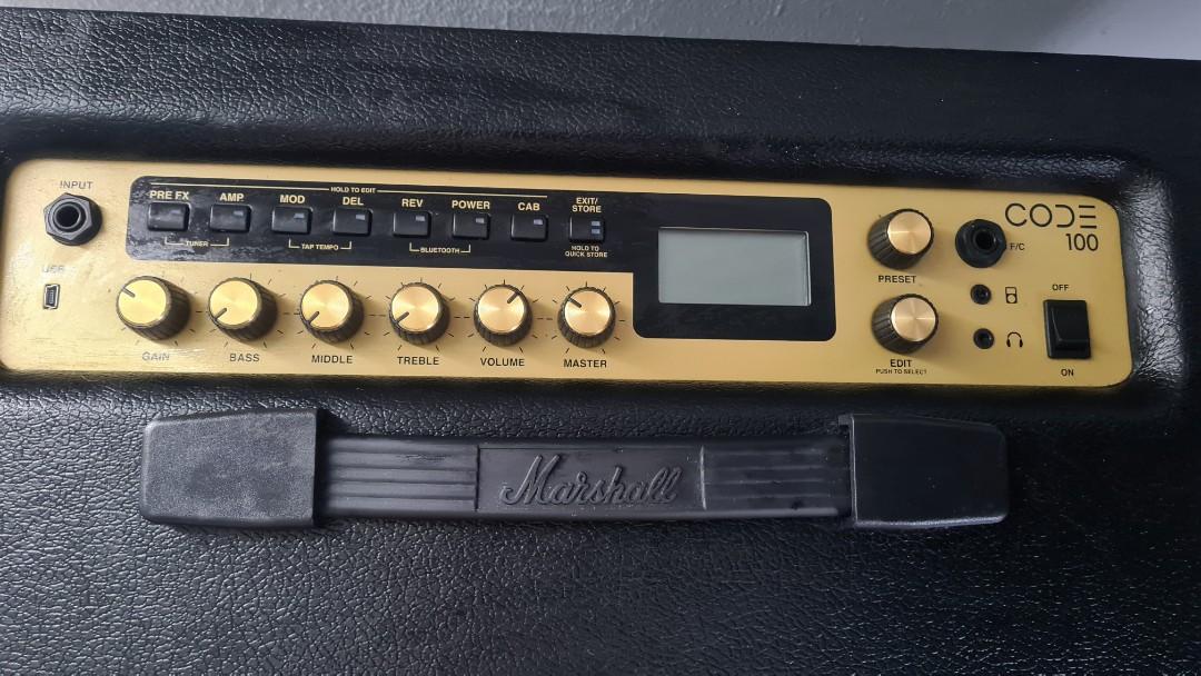 Marshall CODE100 combo amp in perfect working condition, Hobbies & Toys, Music & Media, Music ...