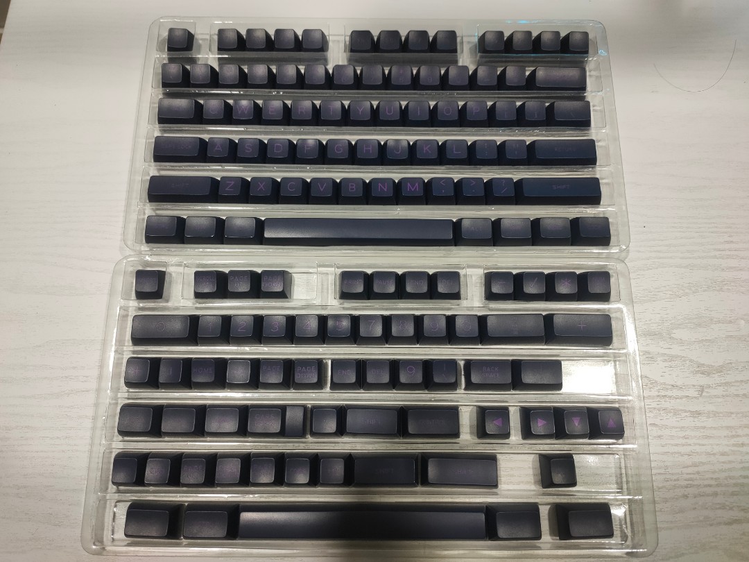 Maxkeys SA Dark-Purple ABS double-shot keycaps, Computers & Tech, Parts ...