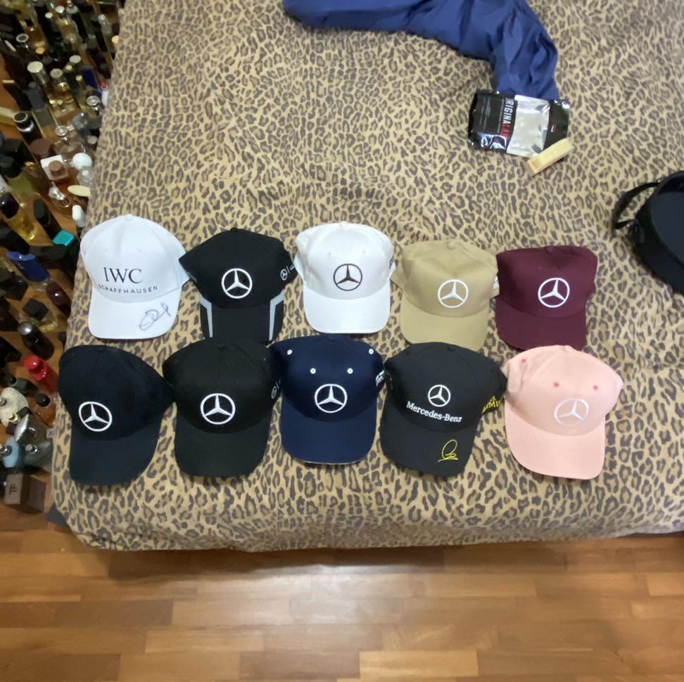 Mercedes Benz F1 hat collection, Women's Fashion, Watches & Accessories, Hats & Beanies on Carousell