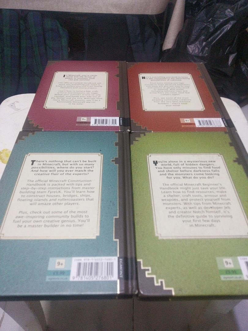 Minecraft Handbook x 4 titles, Hobbies & Toys, Books & Magazines ...