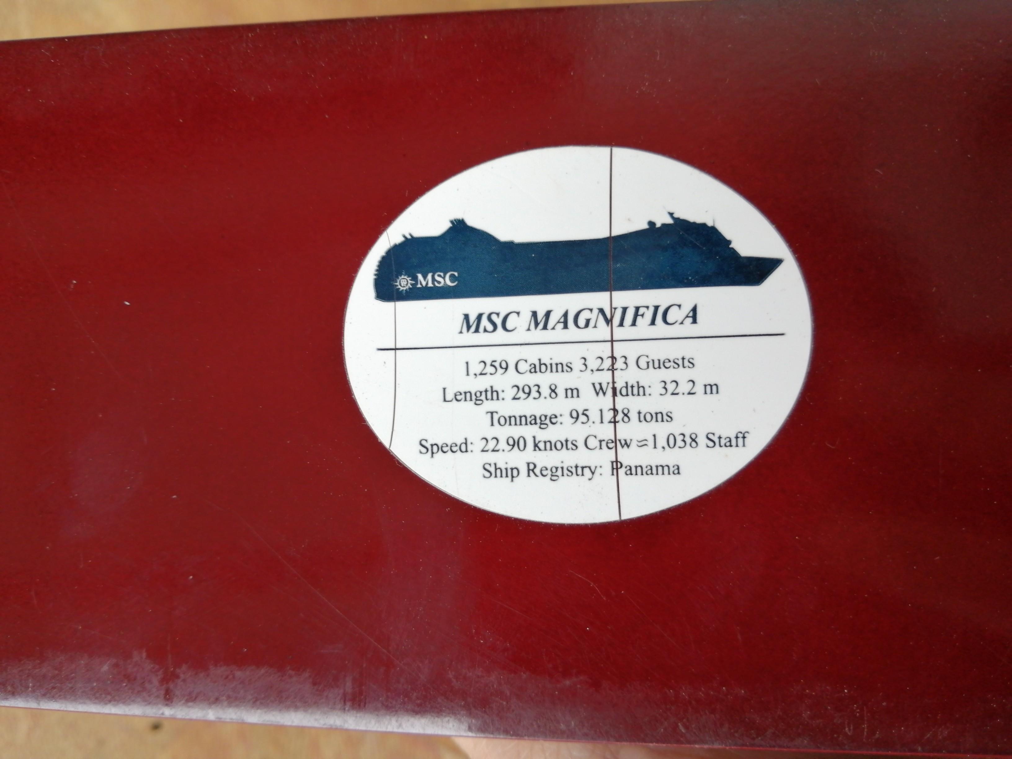 Msc Magnifica Cruise Ship Metal Scale Model, Hobbies & Toys ...