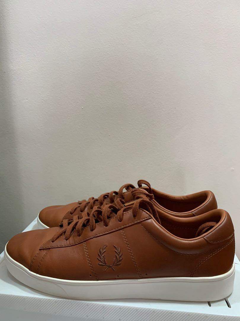 Original Brown Fred Perry Shoes, Men's Fashion, Footwear, Dress Shoes ...