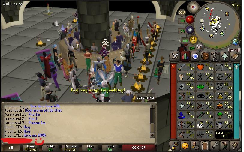 OSRS Old school runescape Main Account (Max melee combat), Video Gaming ...