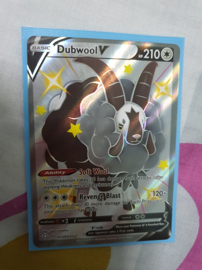 Pokemon Dubwool V, Hobbies & Toys, Toys & Games on Carousell
