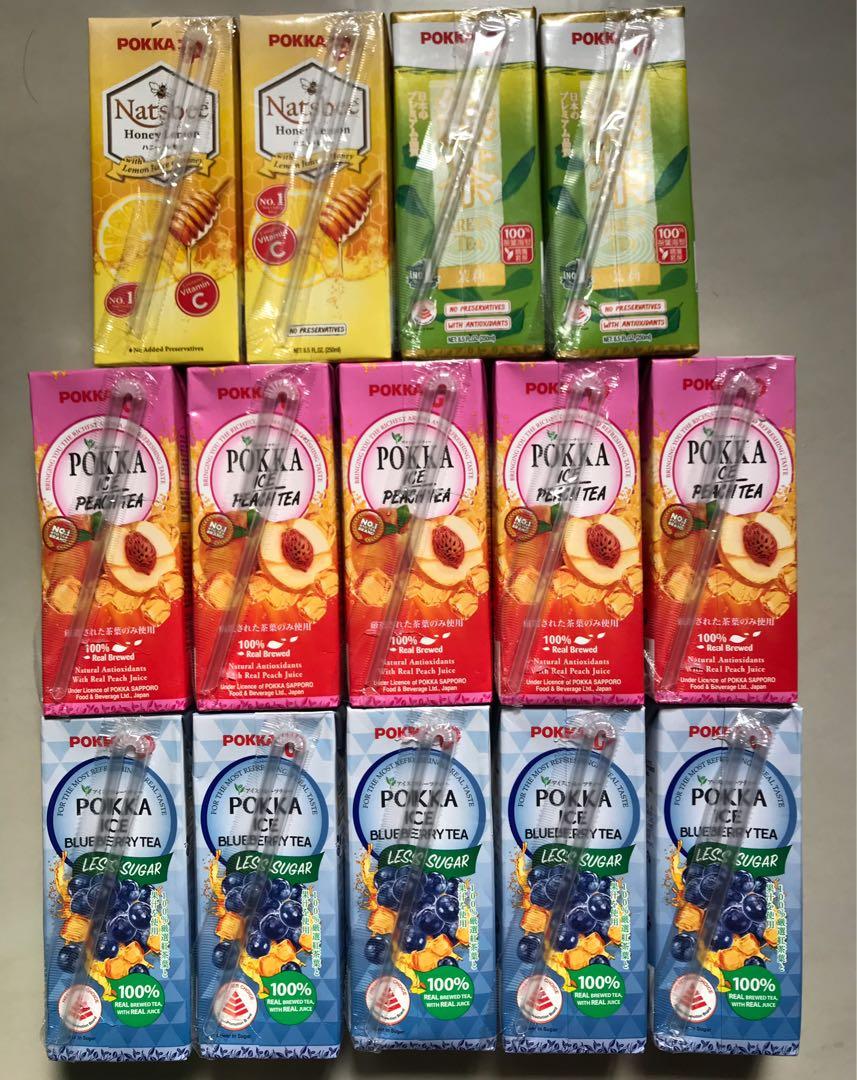Pokka packed drink (250ml each), Food & Drinks, Alcoholic Beverages on ...