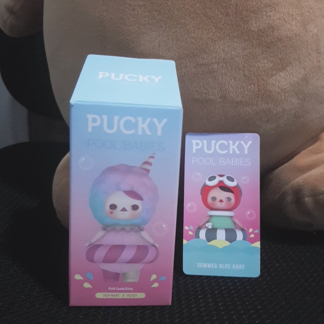 Popmart Pucky Pool Babies - Summer Blue Baby, Hobbies & Toys, Toys ...