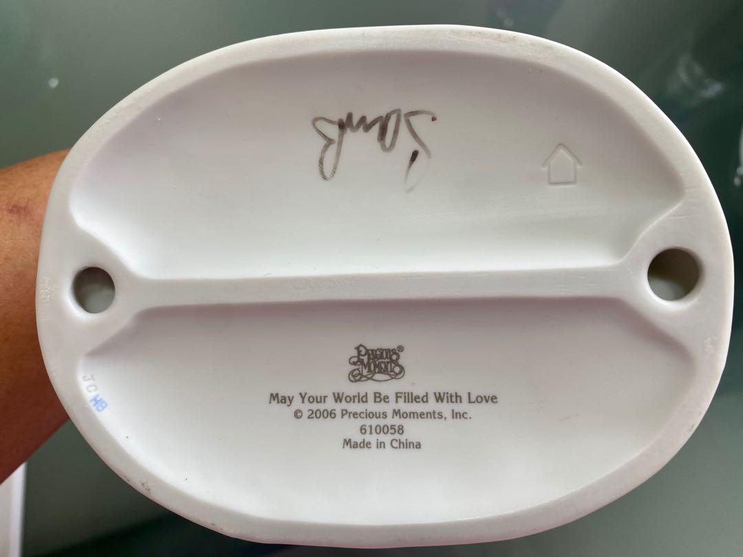 Precious Moments - with Sam butcher signature may your world be filled ...