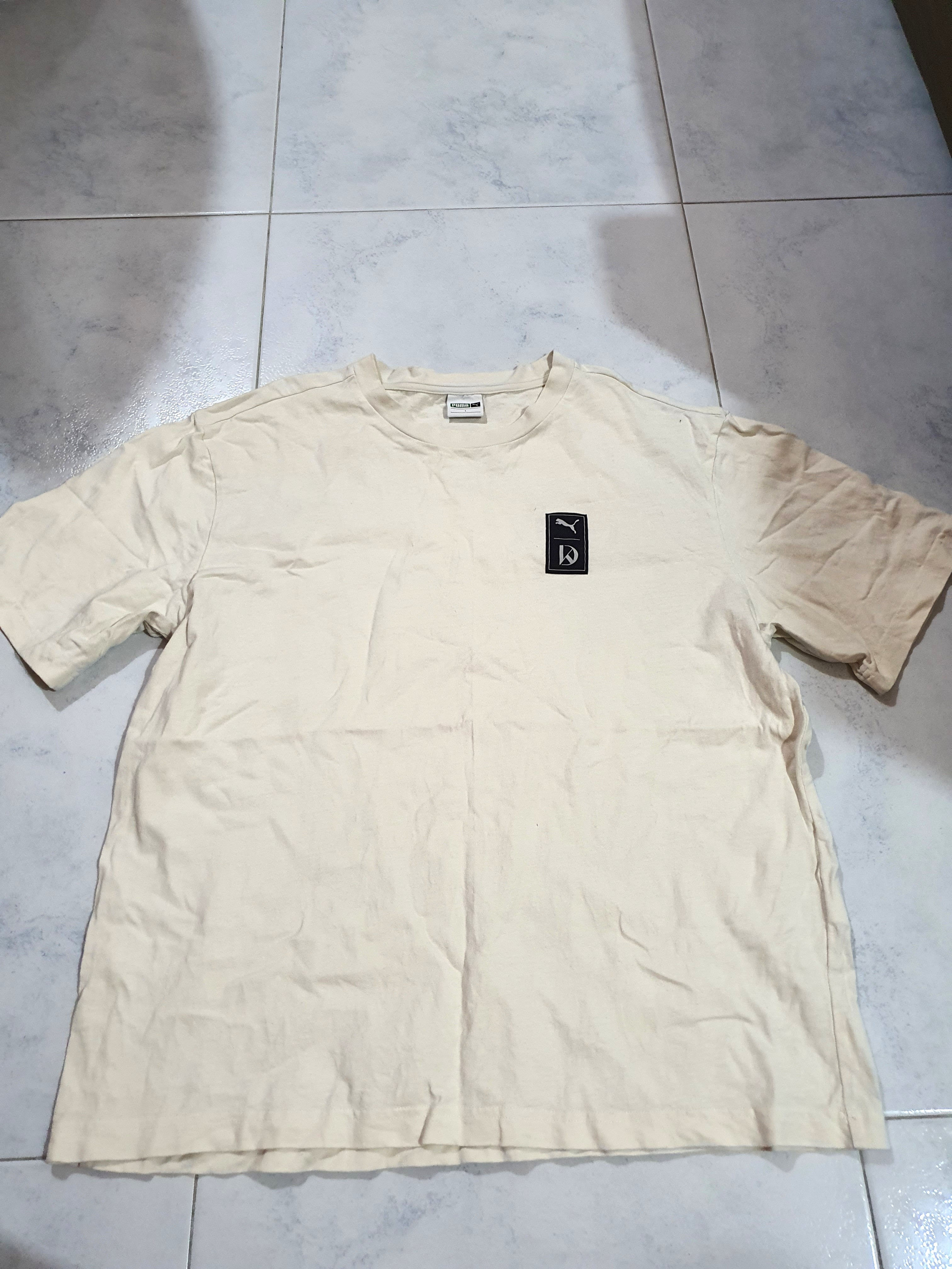 Puma x Kang Daniel Beige Tee, Men's Fashion, Tops & Sets, Tshirts ...