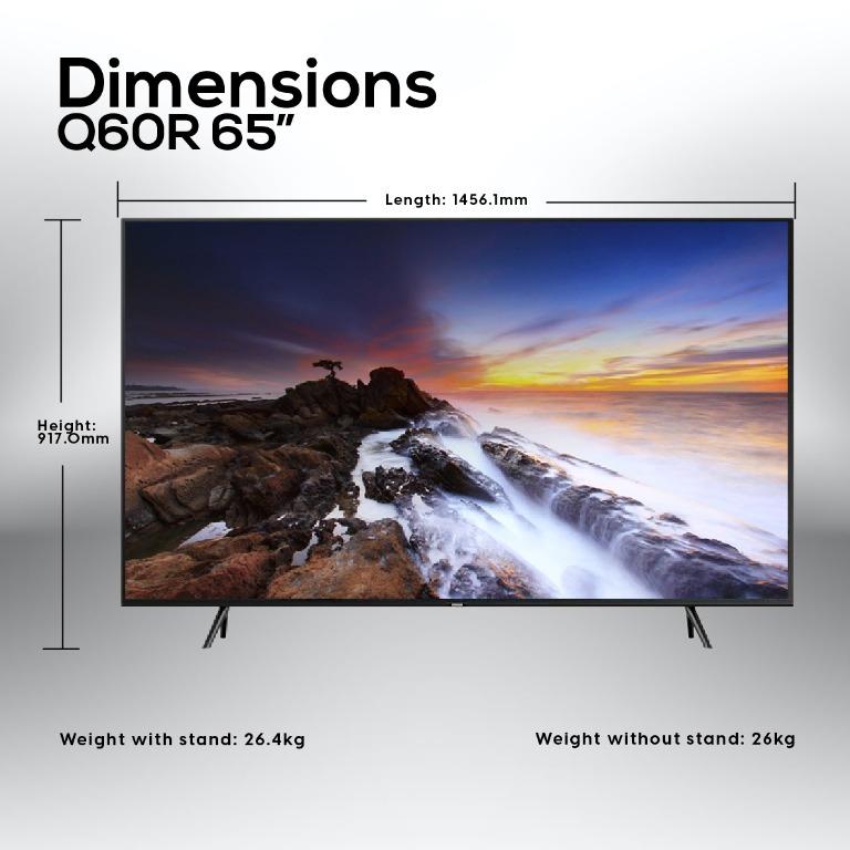 QLED 65" SAMSUNG Q60R SMART TV, TV & Home Appliances, TV ...