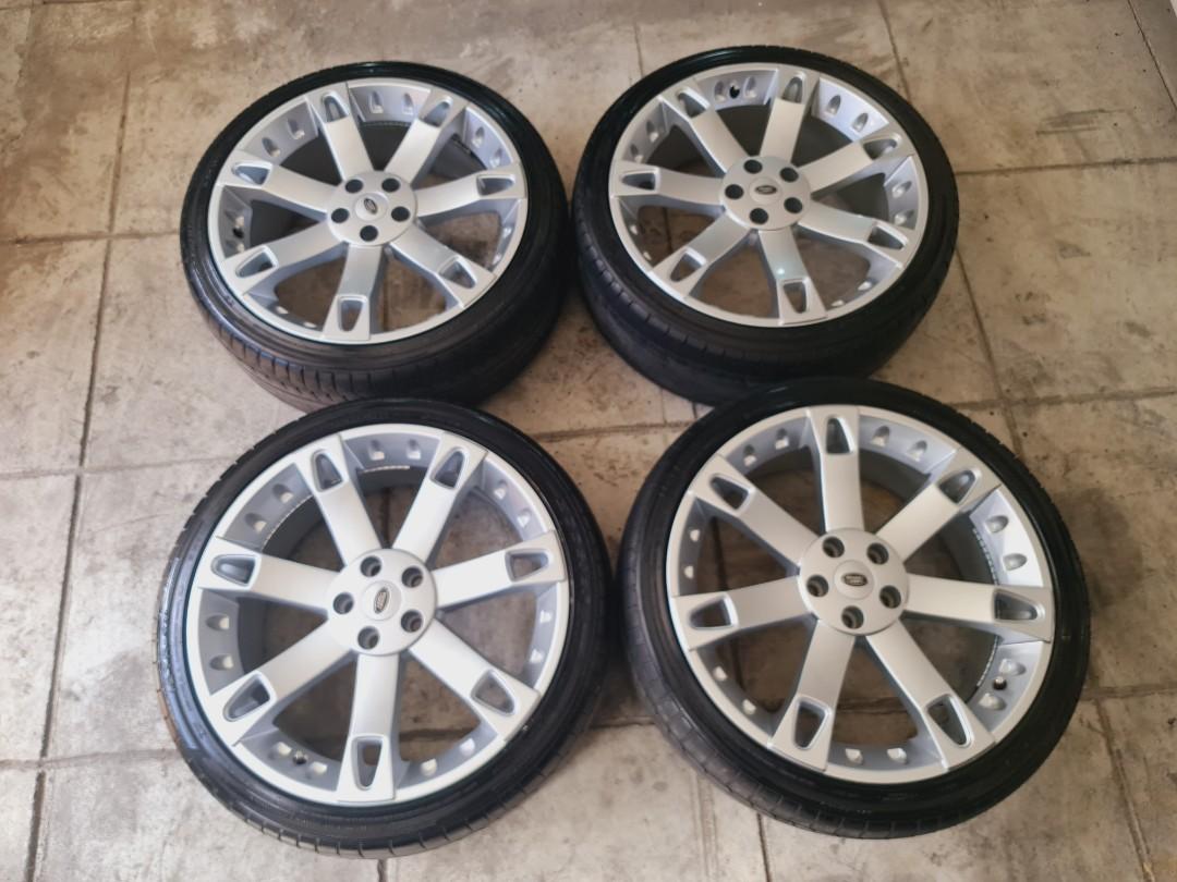 Range Rover Land Rover Overfinch Wheels 5x120 22inches 1set with Tires ...