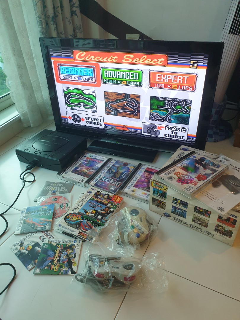 (STILL AVAIL!) Rare with Box ,Sega Saturn Model 2 Gaming System Model ...