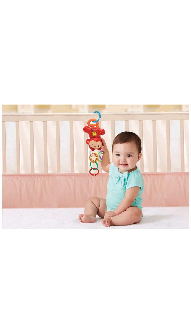 VTECH Baby Link and Play Monkey Toy for cot car seat, Babies & Kids ...