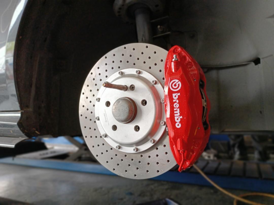 Refurbished Brembo F50 Tesla brake kit for Honda , VW , Toyota ...