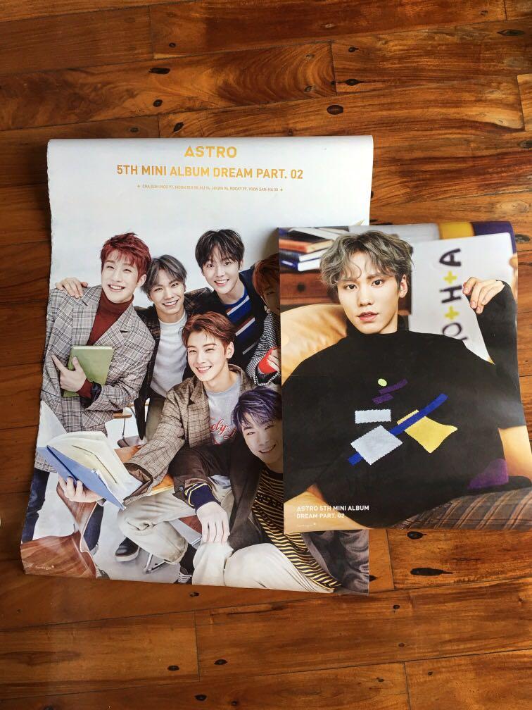 [SET] ASTRO POSTERS 5th Album Dream Pt. 2, Hobbies & Toys, Memorabilia ...