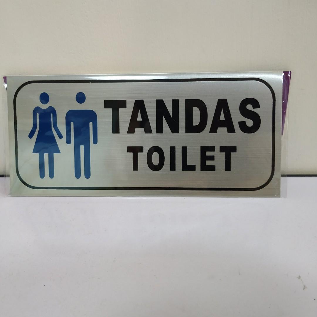 Signboard Plastic Notice Display Plate Toilet Tandas No Smoking ...