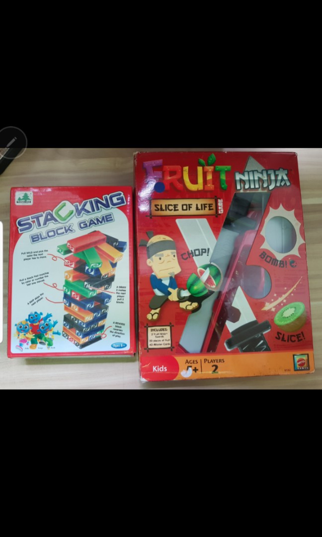 Stacking Block & Fruit Ninja, Hobbies & Toys, Toys & Games on Carousell
