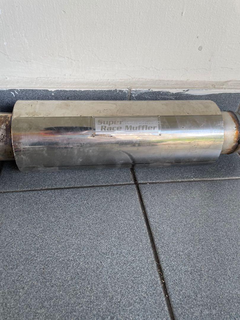 Super Race Muffler Exhaust Resonator Bullet, Auto Accessories on Carousell
