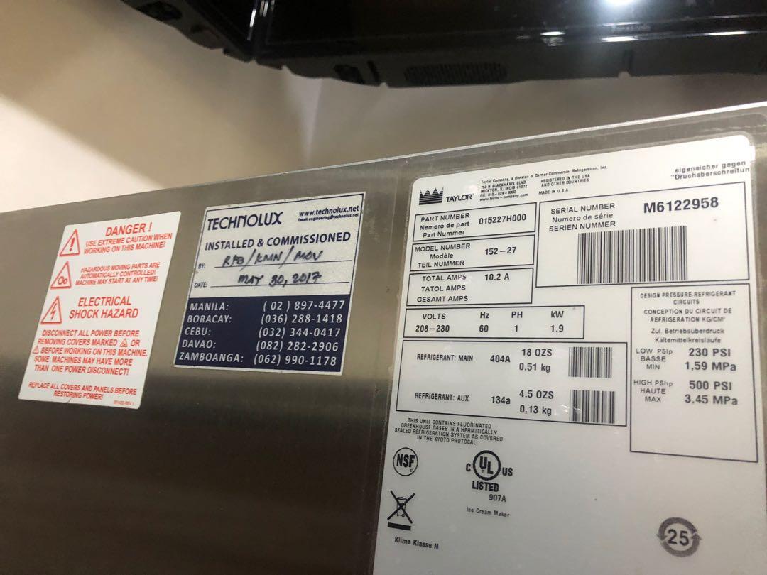 Taylor Soft Serve Sundae Machine, Furniture & Home Living, Kitchenware ...