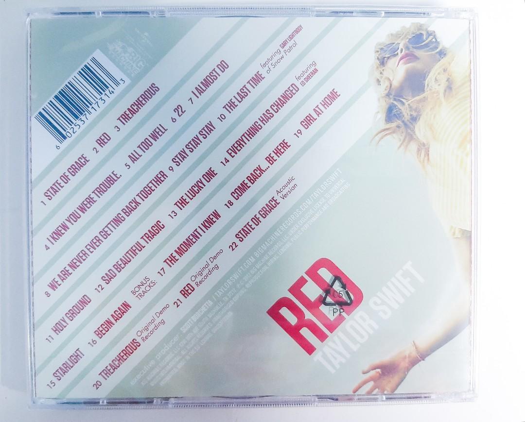 Taylor Swift Red Deluxe Album, Hobbies & Toys, Music & Media, CDs ...