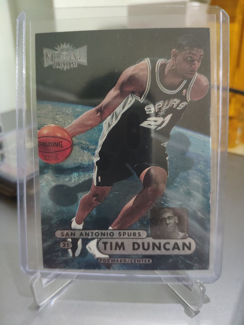 Tim Duncan Rookie Card Metal Universe Championship NBA Cards for Sale ...