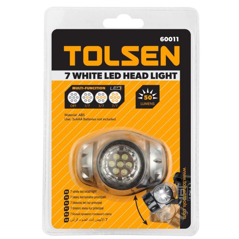 Tolsen 60011, 7 White LED Head Light, Furniture & Home Living, Home ...