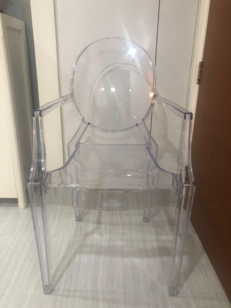 Transparent Chair, Furniture & Home Living, Furniture, Chairs on Carousell