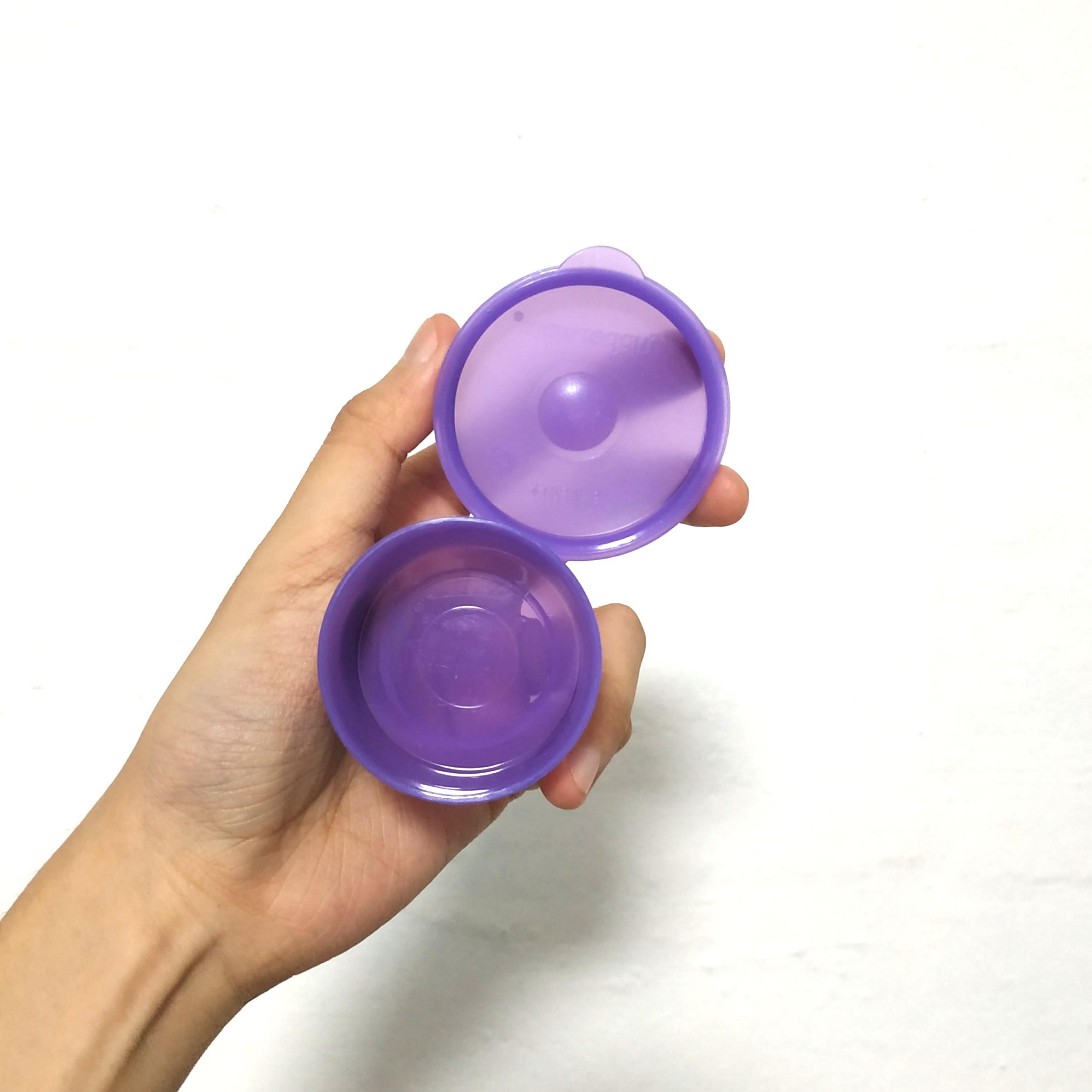 Tupperware Come Con Dip Round Hamburger Lunch Box Sandwich Keeper and ...