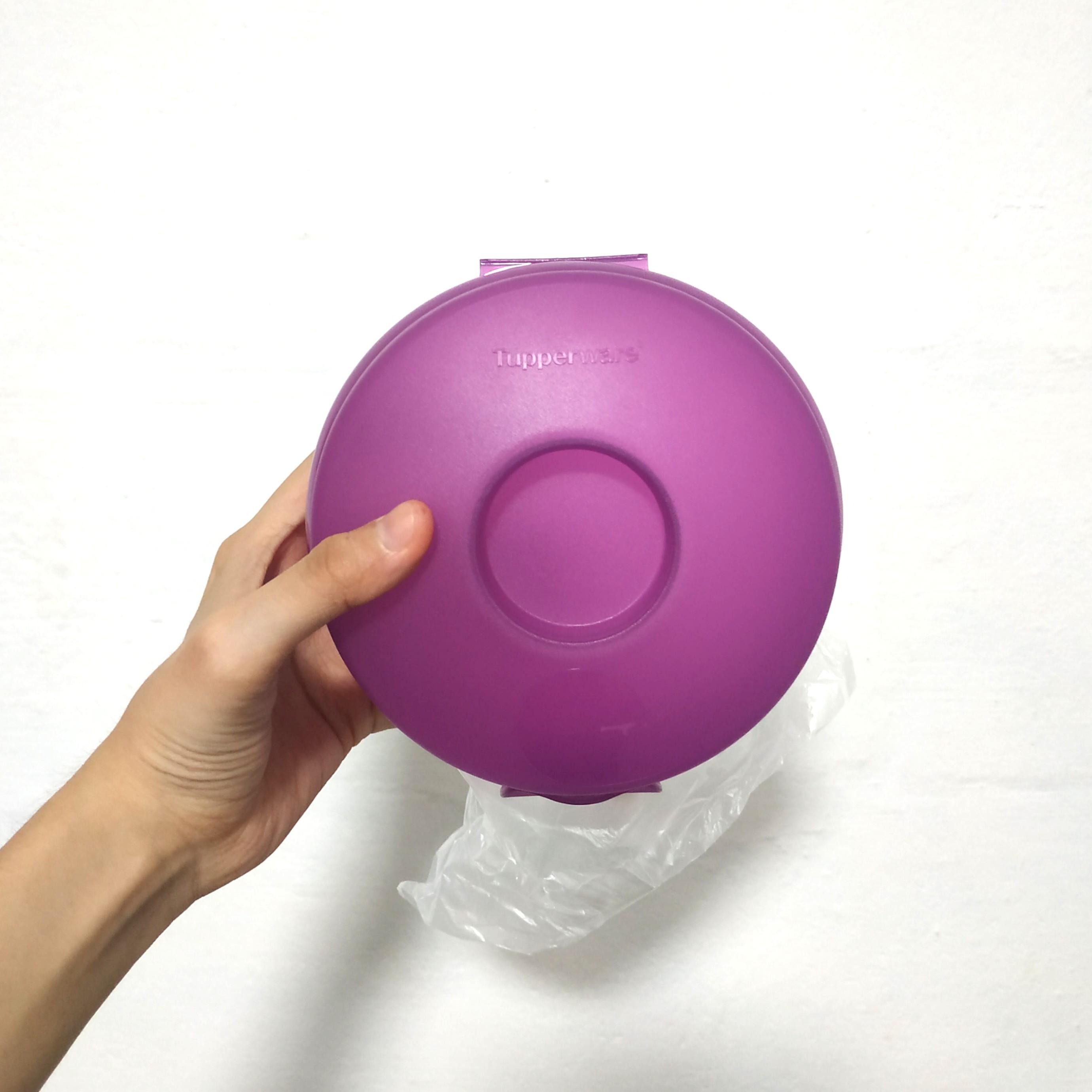 Tupperware Come Con Dip Round Hamburger Lunch Box Sandwich Keeper and ...