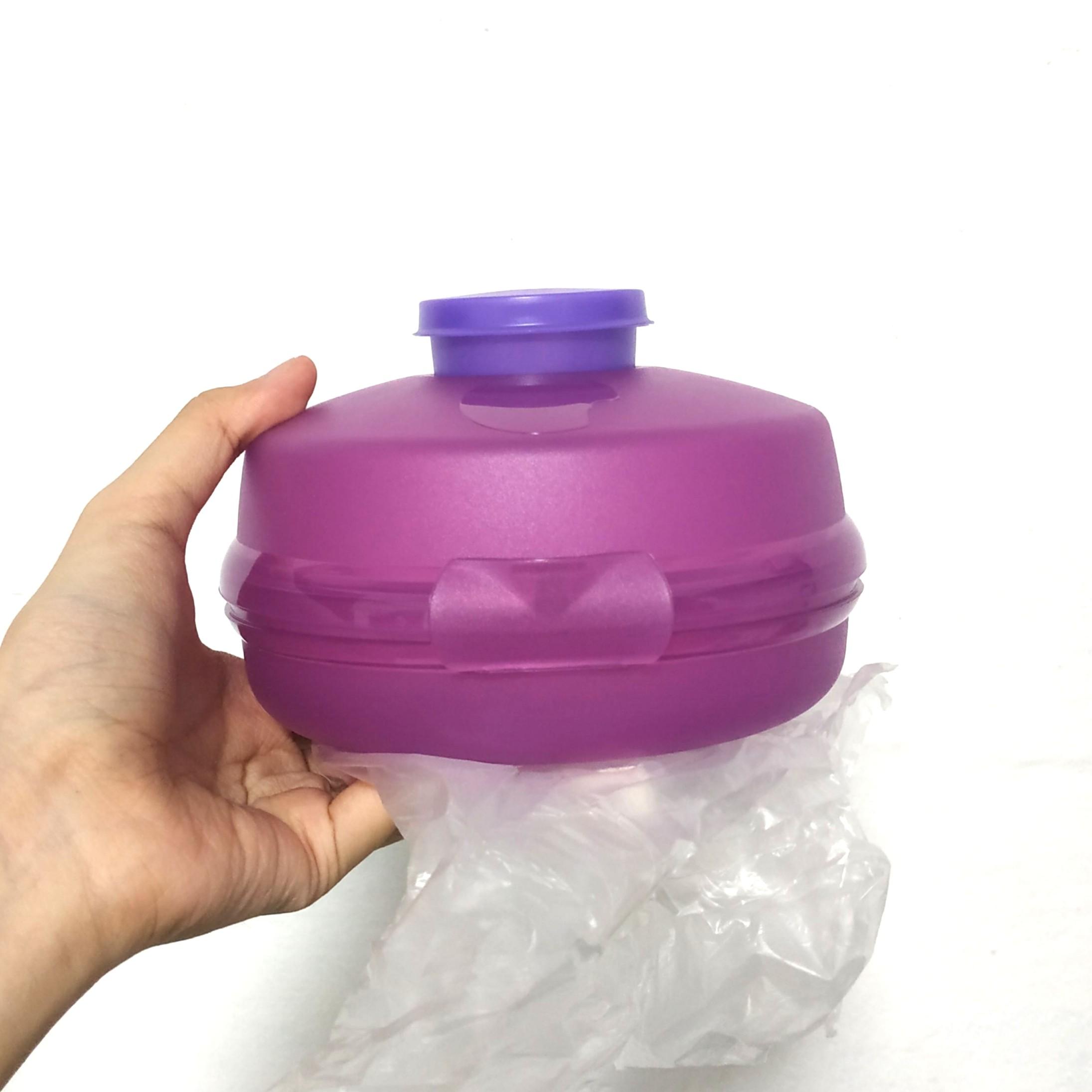 Tupperware Come Con Dip Round Hamburger Lunch Box Sandwich Keeper and ...