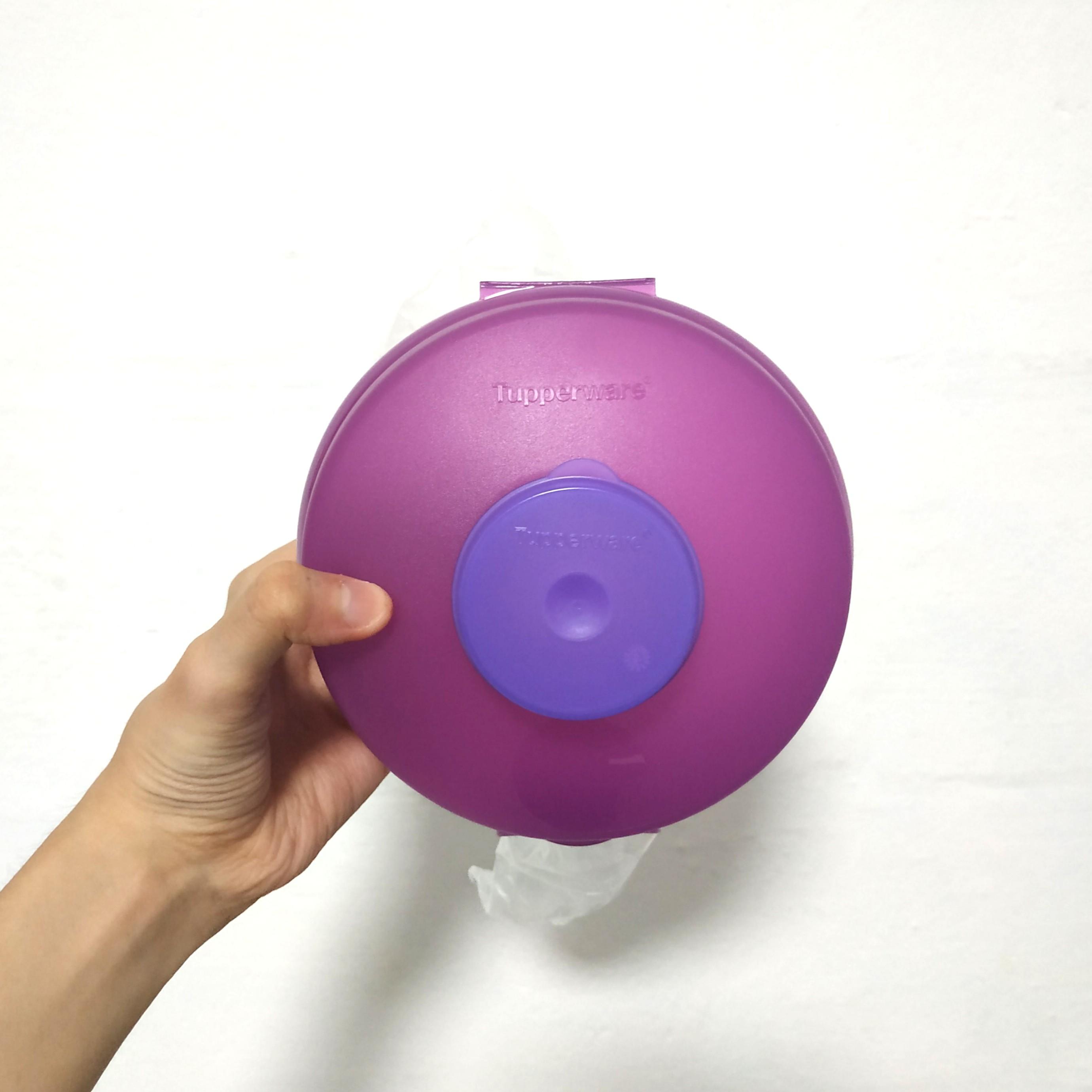 Tupperware Come Con Dip Round Hamburger Lunch Box Sandwich Keeper and ...