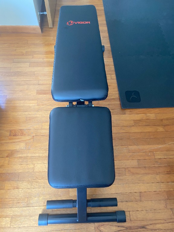 VIGOR FOLDING ADJUSTABLE BENCH, Sports Equipment, Exercise & Fitness ...
