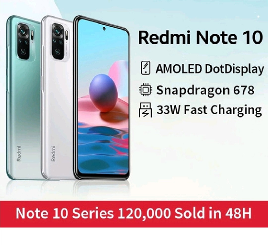 Xiaomi redmi note 10 4gb 64gb onyx gray UFS2.2 new sealed warranty, Mobile Phones & Gadgets ...