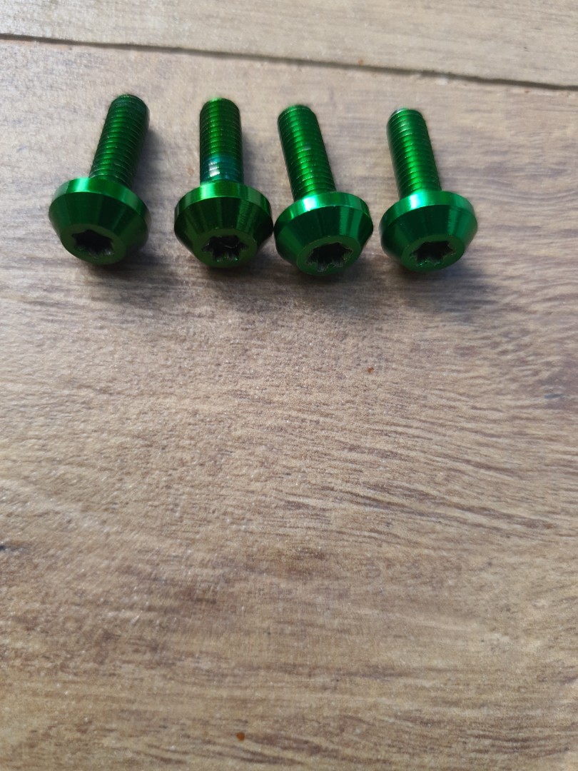 Xmax torx windshield screws. Titanium and metallic green, Motorcycles ...