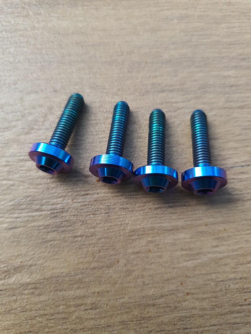 Xmax torx windshield screws. Titanium and metallic green, Motorcycles ...
