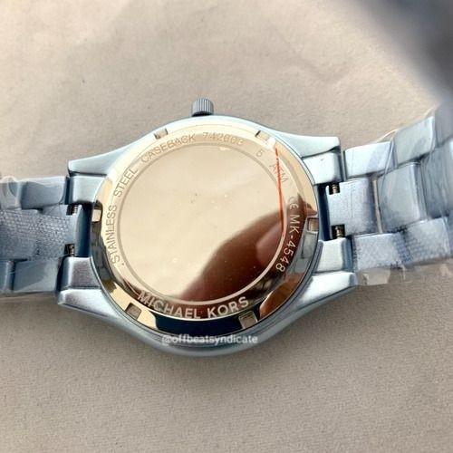 100% Original Michael Kors Slim Runway Aluminium Ladies' Watch MK4548 ...